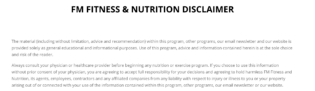 Fitness Disclaimer with Examples · PrivacyTerms.io