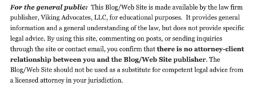 Blog Disclaimer with Examples · PrivacyTerms.io
