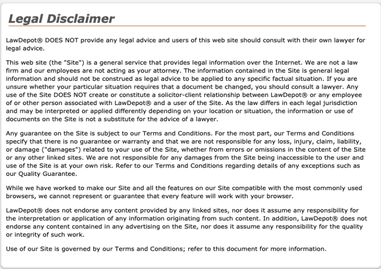 Disclaimer Examples with Samples ⚠️(Samples included)
