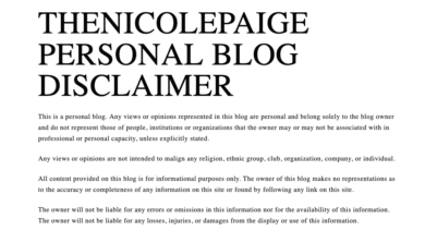 Blog Disclaimer with Examples · PrivacyTerms.io