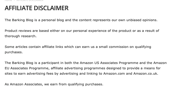 Blog Disclaimer with Examples · PrivacyTerms.io
