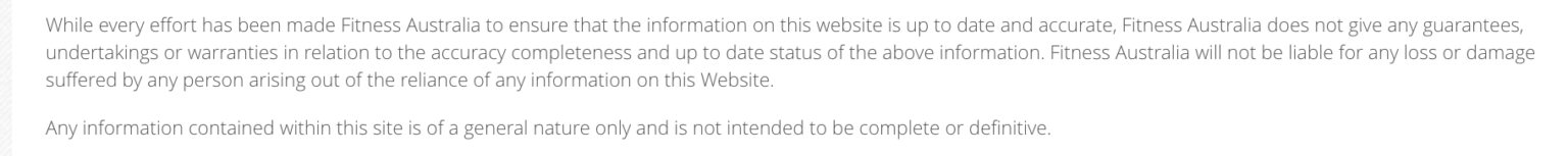Fitness Disclaimer with Examples · PrivacyTerms.io