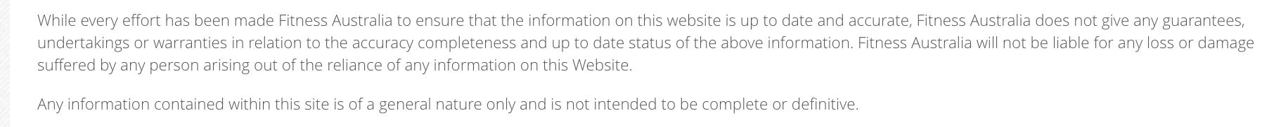 Fitness Disclaimer with Examples · PrivacyTerms.io